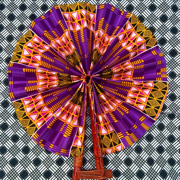 Other | African Print Ankara Hand Fan Made In Ghana | Poshmark